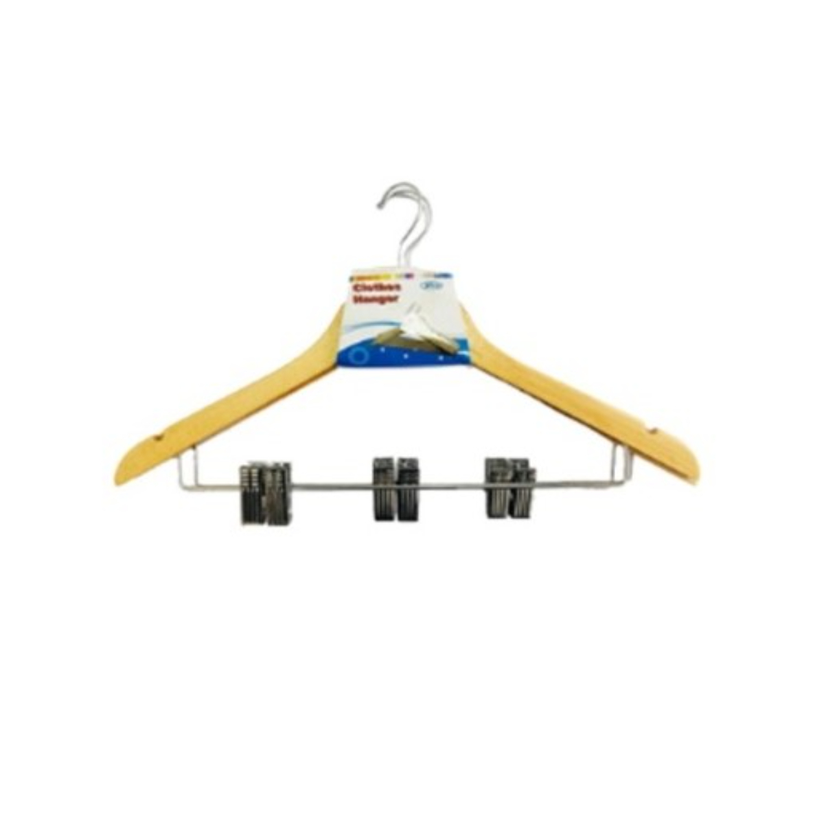 1513 - Percha con pinzas de madera. - GM Importaciones